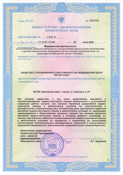 Медицинский центр «Пятая точка» - 20 врачей, 18 отзывов | Артём ...